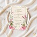White Mughal Mehndi Invitation Template, Dholki Invite, Editable ...