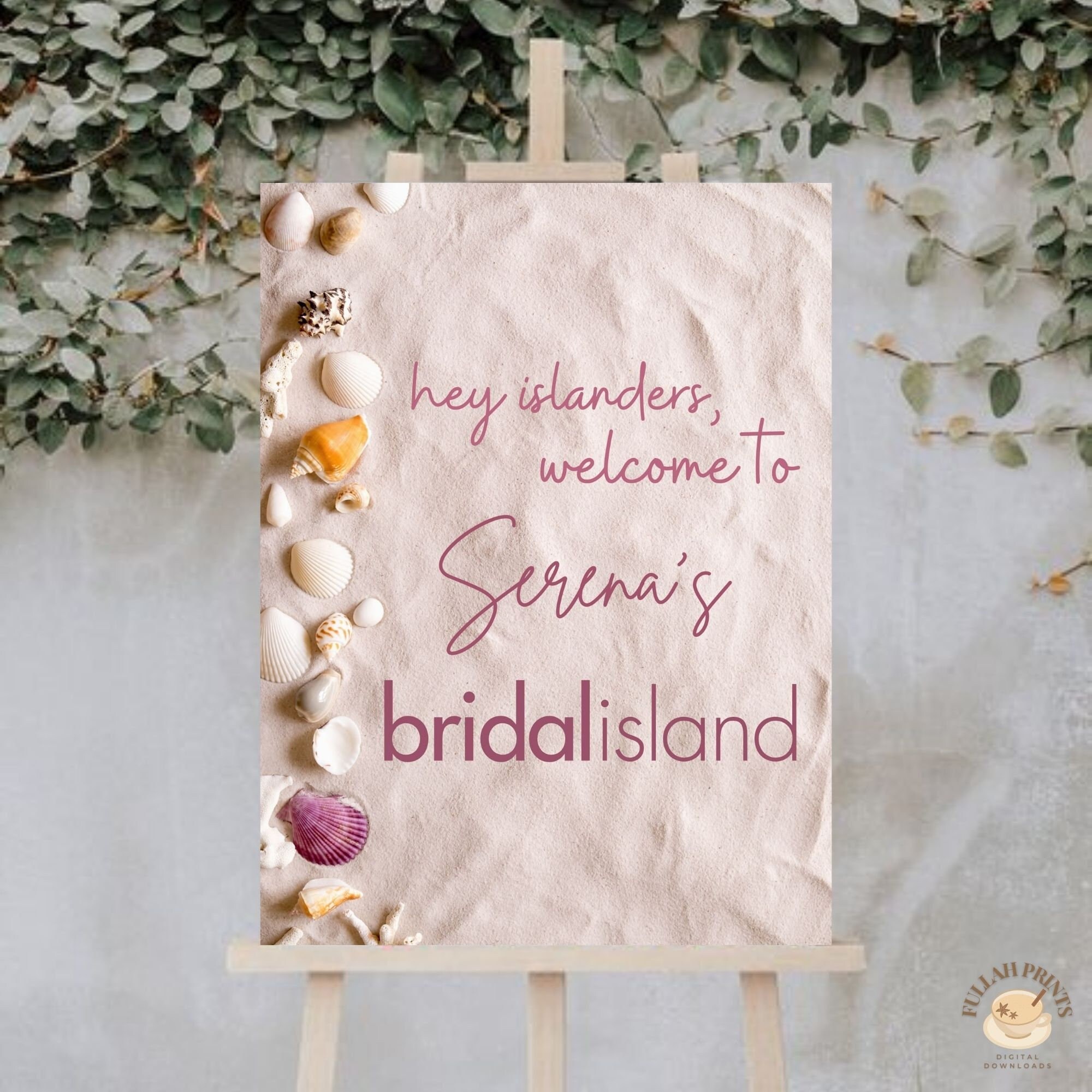 Love Island Themed Bridal Shower Welcome Sign, Bridal Island Welcome ...