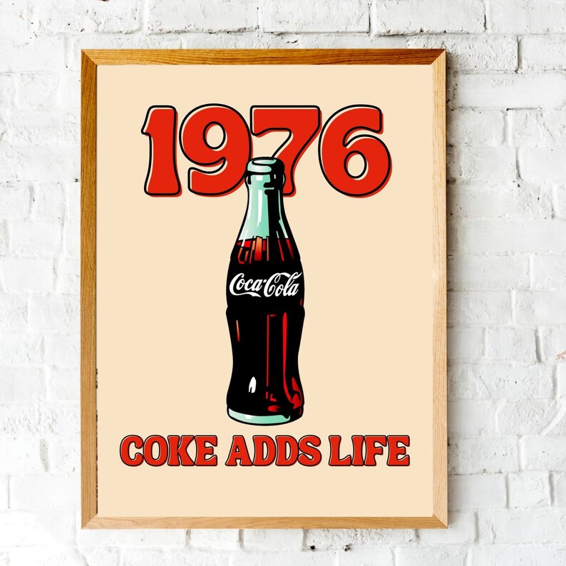 Vintage Coke Print, Coke Adds Life, Coca Cola Print, Soda Lover Gift ...