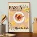 Pasta Print, Pasta Wall Art, Pasta La Vista Baby, Italian Pasta Wall ...