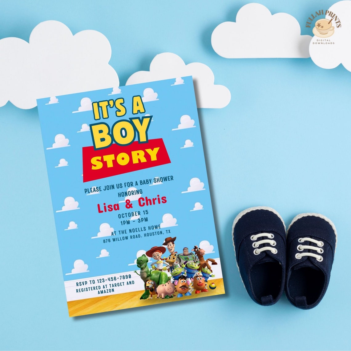 Its A Boy Story Baby Shower Invitation, Toy Story Themed Baby Shower ...