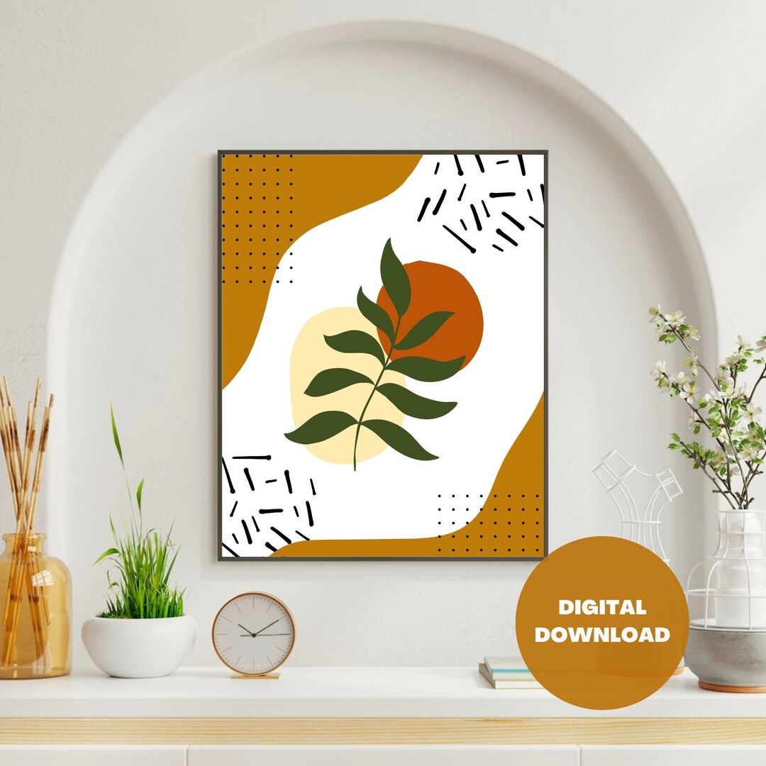 Boho Abstract Wall Art Print, Printable Boho Wall Art, DIGITAL DOWNLOAD ...