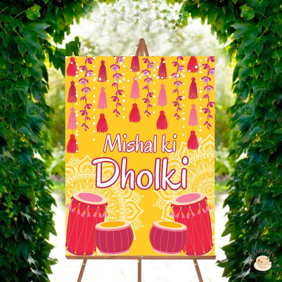 Dholki Sign Dholki Entrance Sign Digital Download Dholki or - Etsy