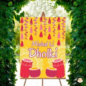 Dholki Sign, Dholki Entrance Sign, Digital Download, Dholki or Mehndi ...