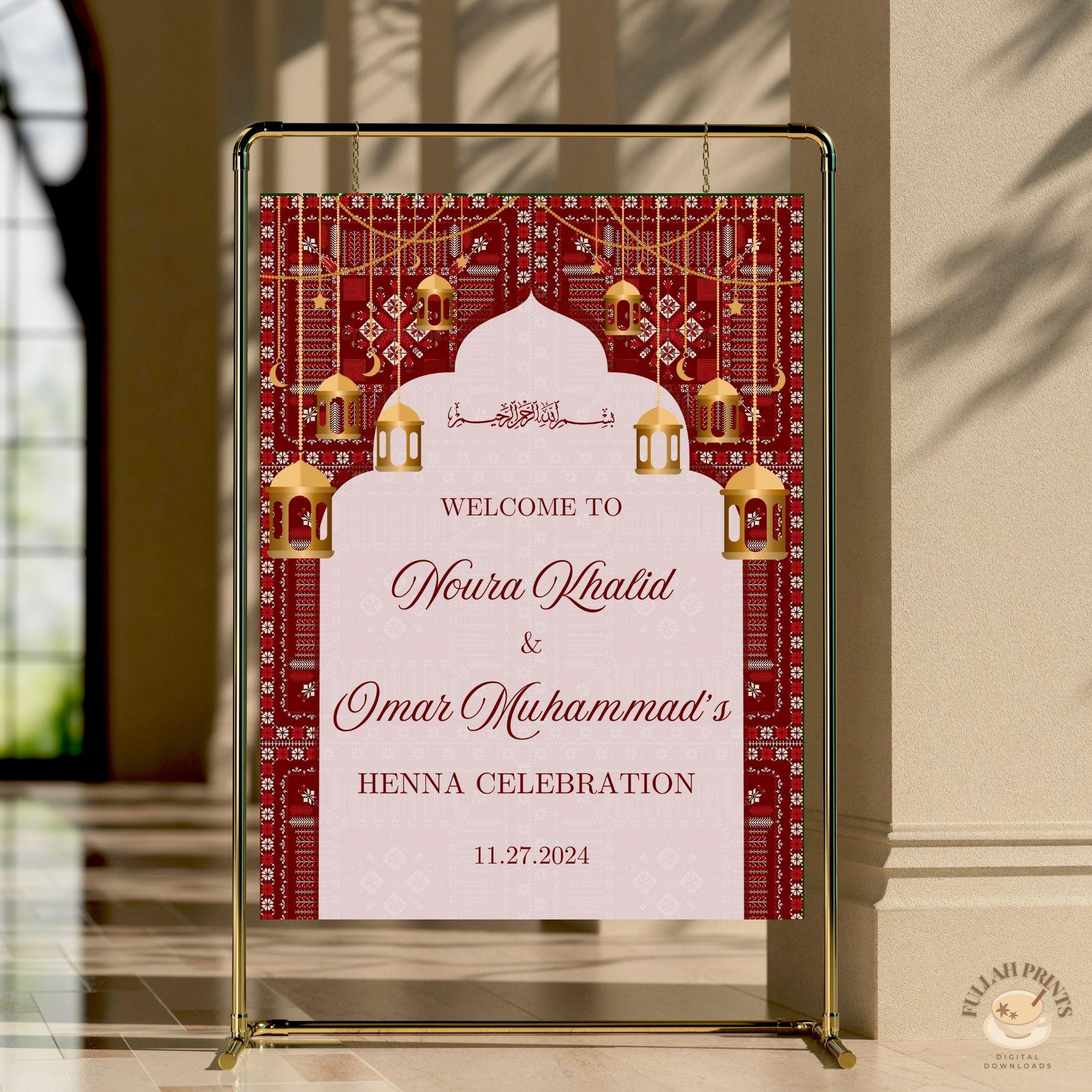 Henna Night Sign, Henna Celebration Sign, Tatreez Henna Sign, Henna ...