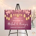 Pink Lanterns Nikkah Welcome Sign, Elegant Islamic Wedding Welcome Sign ...