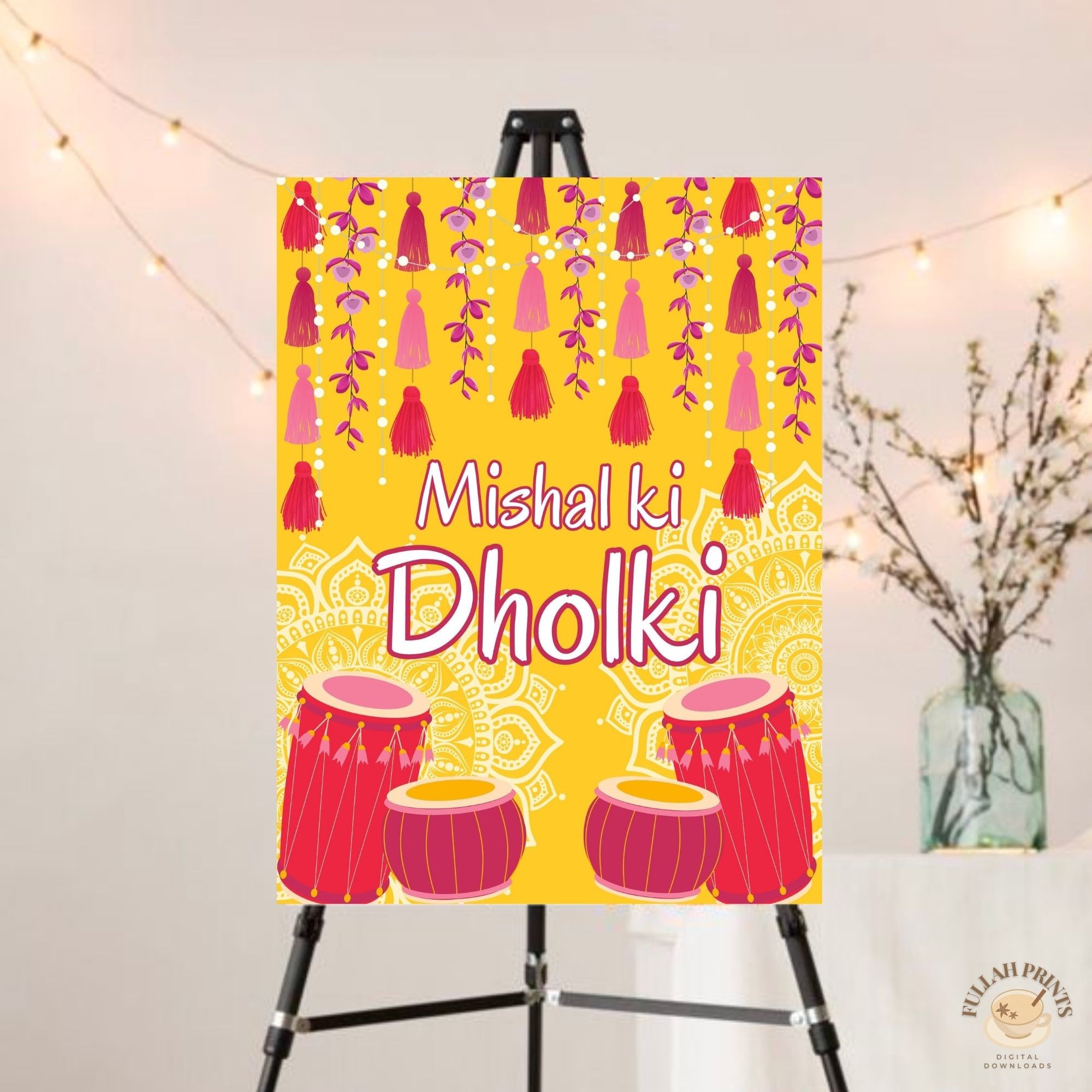 Dholki Sign Dholki Entrance Sign Digital Download Dholki or - Etsy