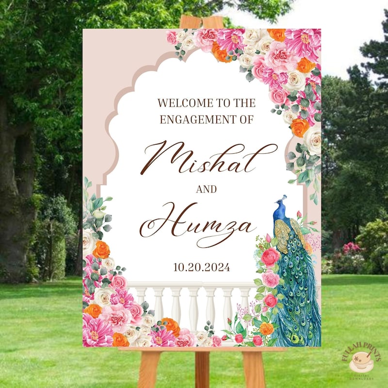 Peacock Welcome Sign - Etsy