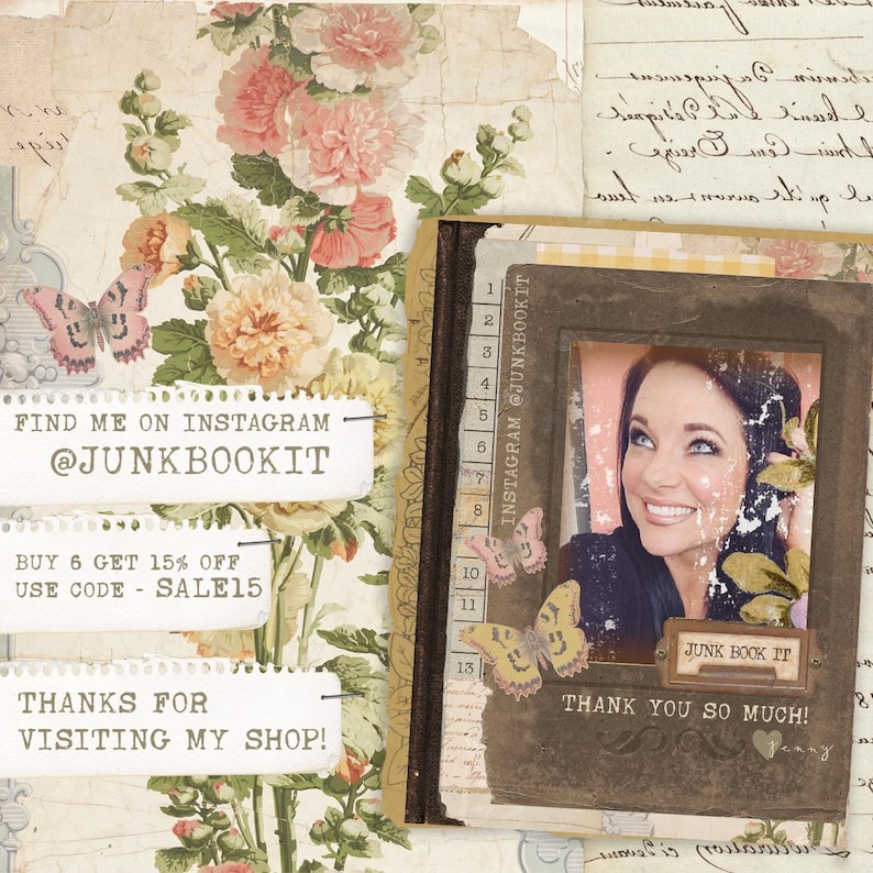 Tattered Photos Canvas Flair Buttons, Lady Photos Junk Journaling, Old ...