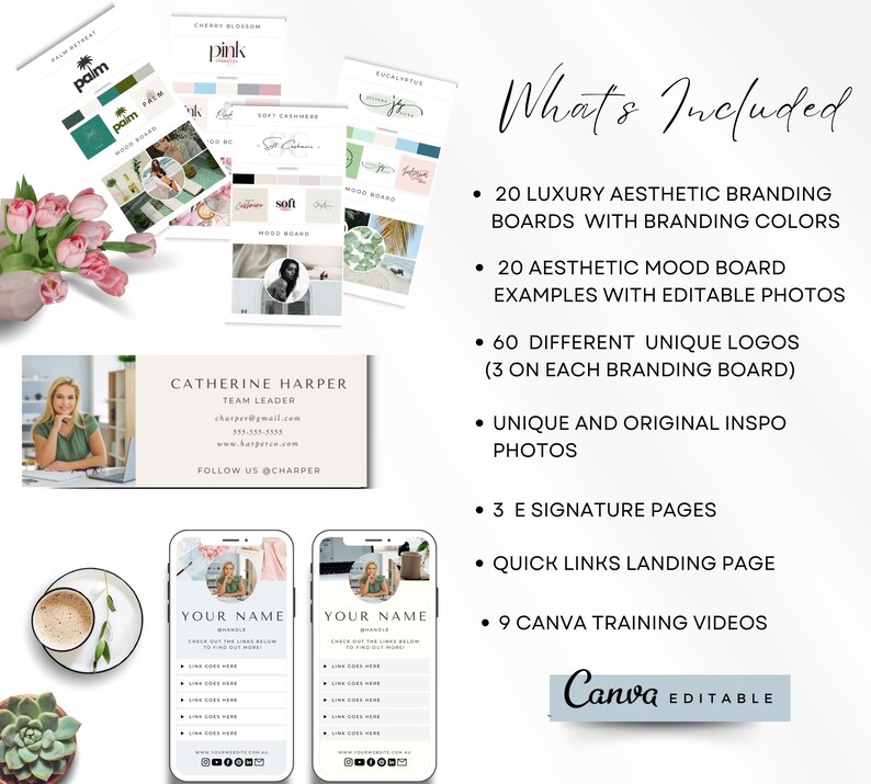 DIY Canva Branding Social Media Template, Logo Kit, Business Branding ...