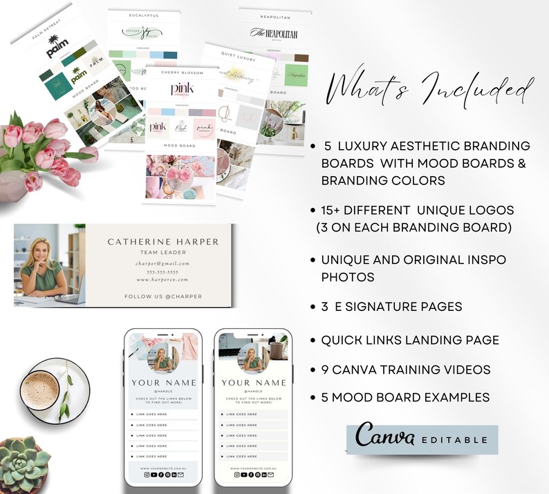 DIY Canva Branding Social Media Template, Logo Kit, Business Branding ...