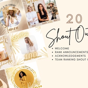 Social Media Shout Out Templates for Network Marketers - Etsy