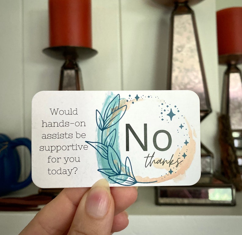 Yoga Class Consent Cards DIGITAL DOWNLOAD Design | Hands-on Assists ...