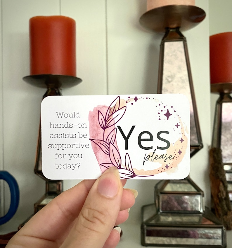 Yoga Class Consent Cards DIGITAL DOWNLOAD Design | Hands-on Assists ...