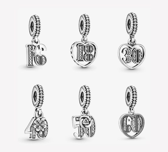 PANDORA 18th Celebration Dangle Charm 797262CZ