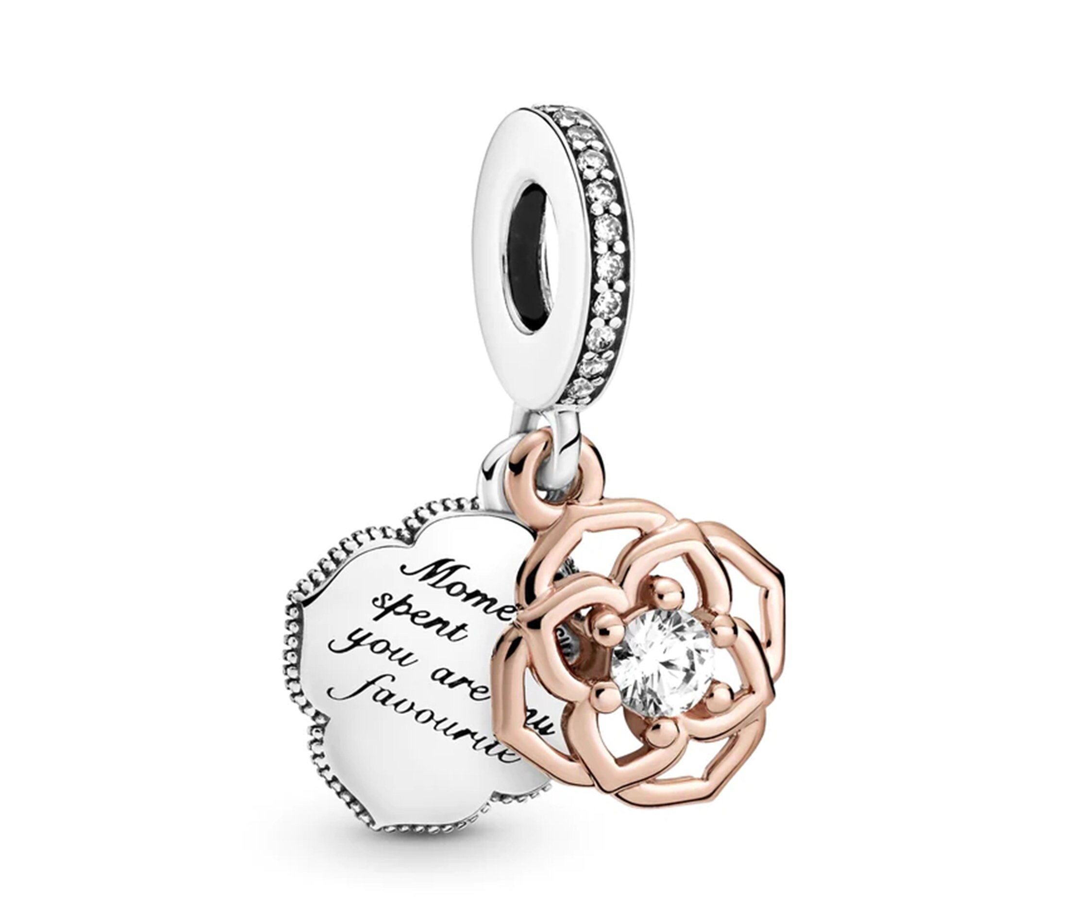 Brand New Authentic Pandora Rose Flower Dangle Charmfor - Etsy