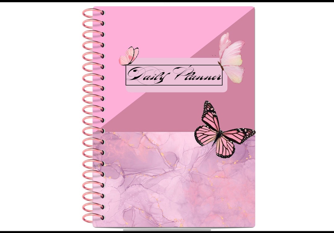 Pink Butterfly Planner - Etsy