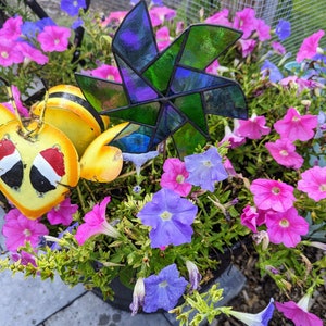 Colorful Pinwheel - Stained Glass Pattern (digital PDF Format) - Etsy