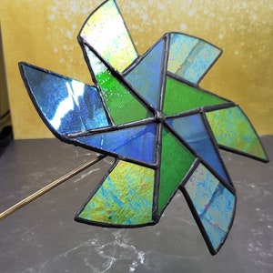 Colorful Pinwheel - Stained Glass Pattern (digital PDF Format) - Etsy