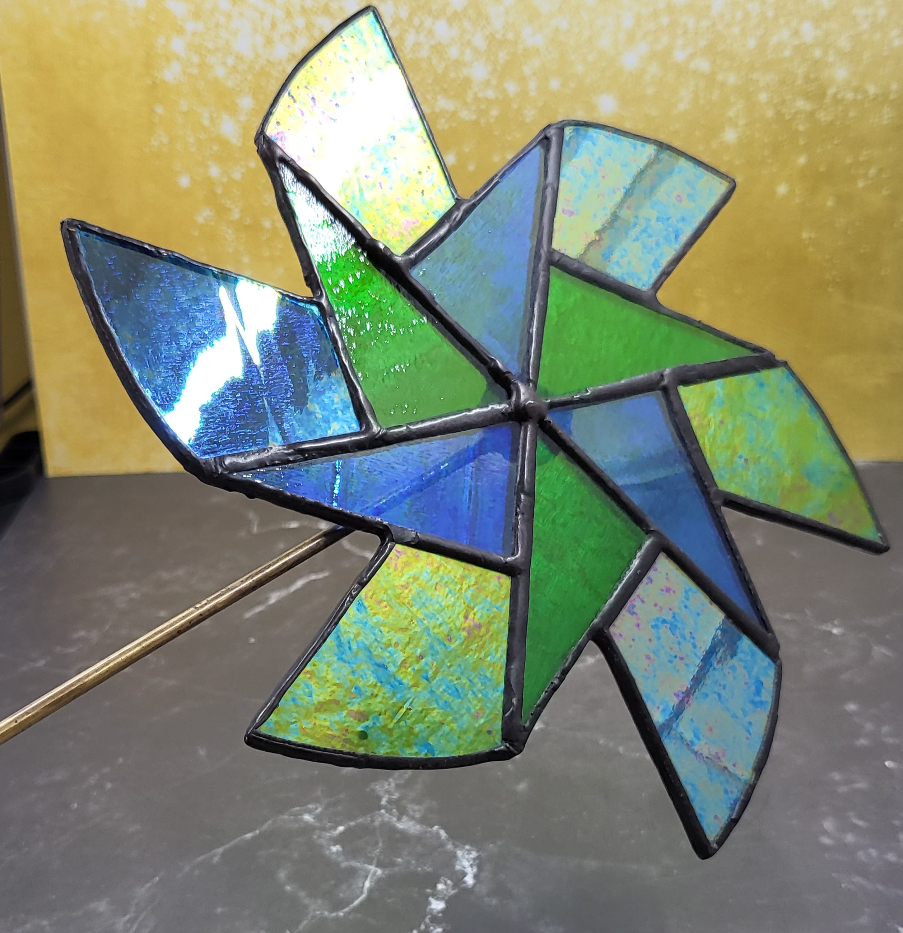 Colorful Pinwheel Stained Glass Pattern digital PDF Format - Etsy