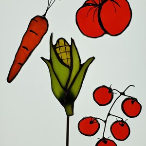 Garden Vegetables - Stained Glass Patterns (digital PDF Format) - Etsy