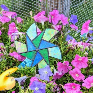 Colorful Pinwheel - Stained Glass Pattern (digital PDF Format) - Etsy