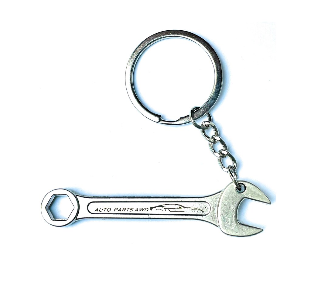 Logo Personalized Wrench Spanner Keychain - Free Engraving - Etsy