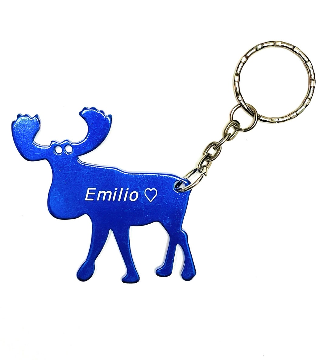 Personalized Moose Keychain – Cute Animal Key Ring for Nature Lovers ...