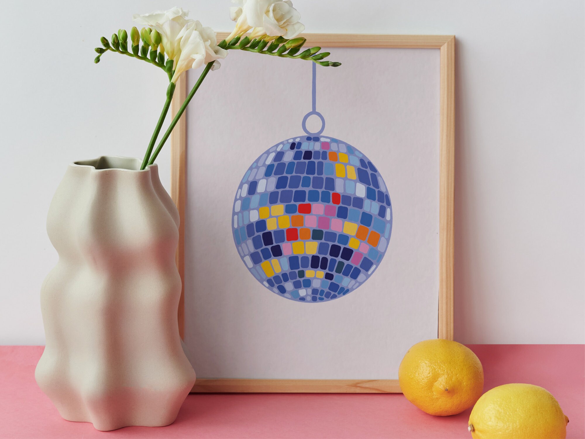 DIGITAL DOWNLOAD Disco Ball Print - Etsy