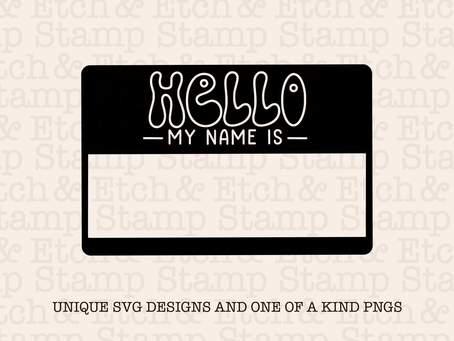Hello My Name is Svg | Name Tag Svg | Hello Svg | Baby Svg | Cute ...