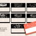 Hello My Name is Procreate Stamps | Name Tag Stamps | Name Sticker ...
