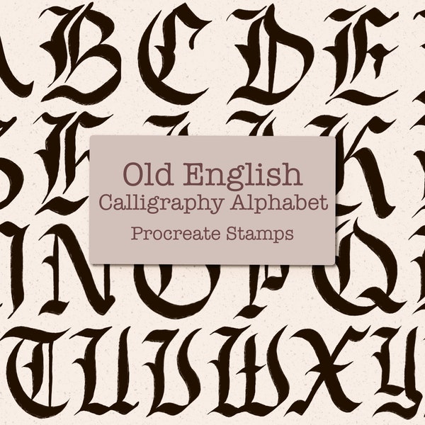 Old English Calligraphy Svg Letters, Old Style Calligraphy Clip Art ...