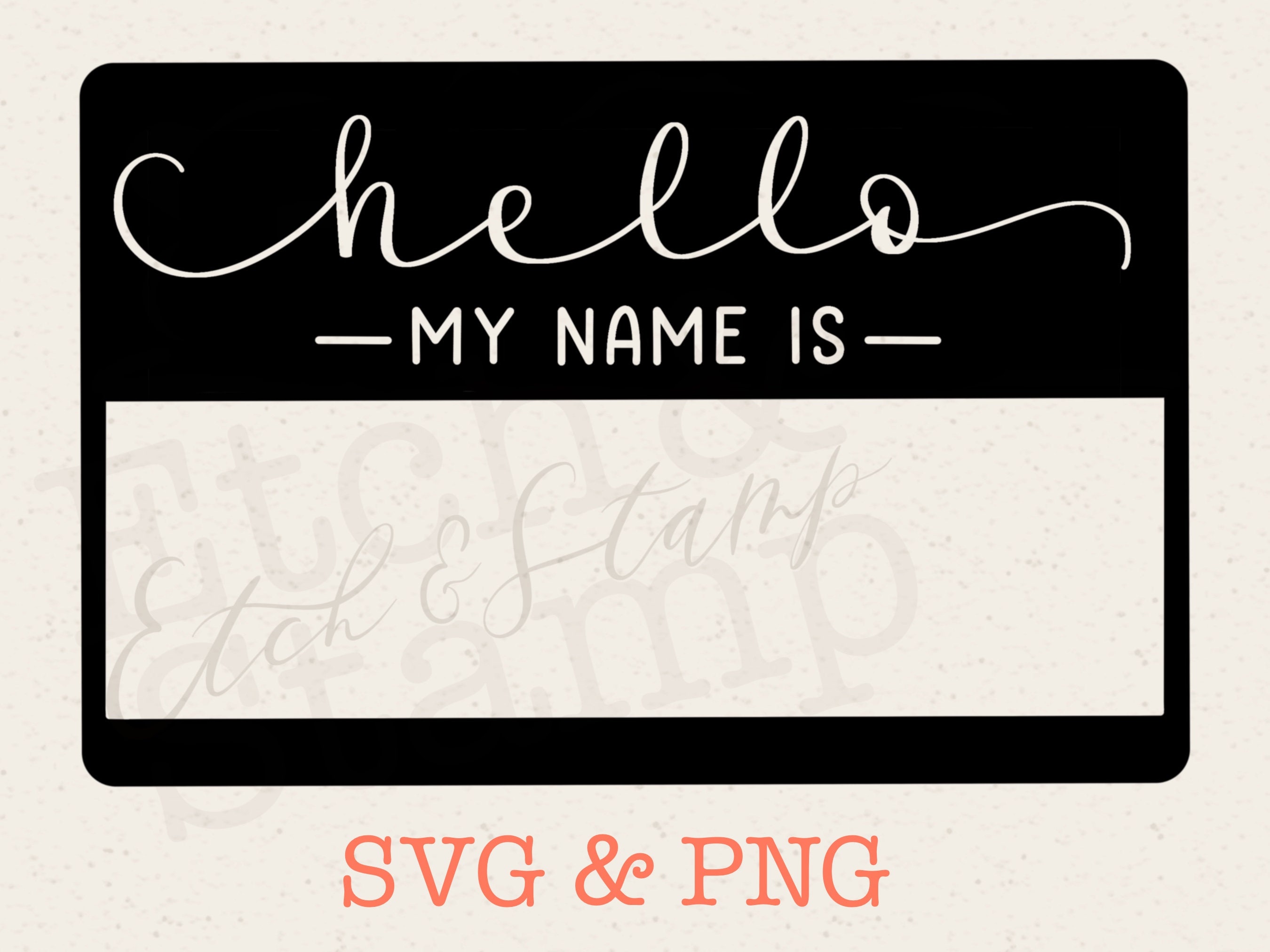 Hello My Name is Svg Name Tag Svg Hello Svg Baby Svg Cute Cutting ...