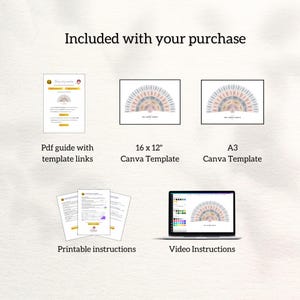 Canva Family Tree Template Scandi Palette Fan Chart 6 Generations 16 X ...