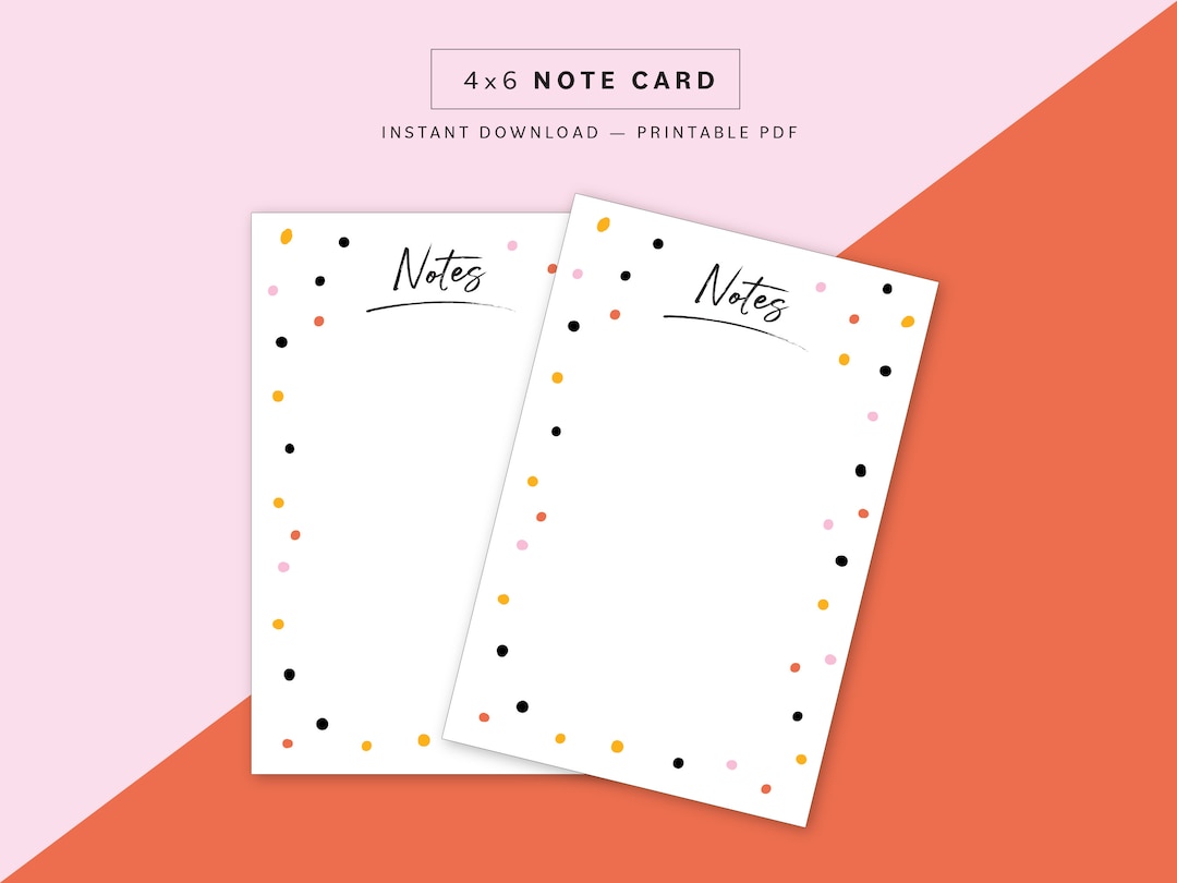 Printable Note Card / Notepad - Etsy
