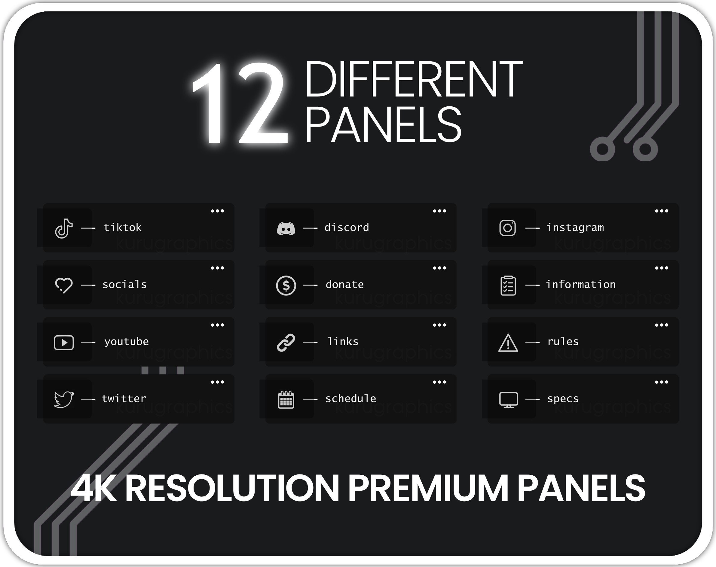 PREMIUM 4K WHITE PANELS | Aesthetic Panels for Live Streaming ...