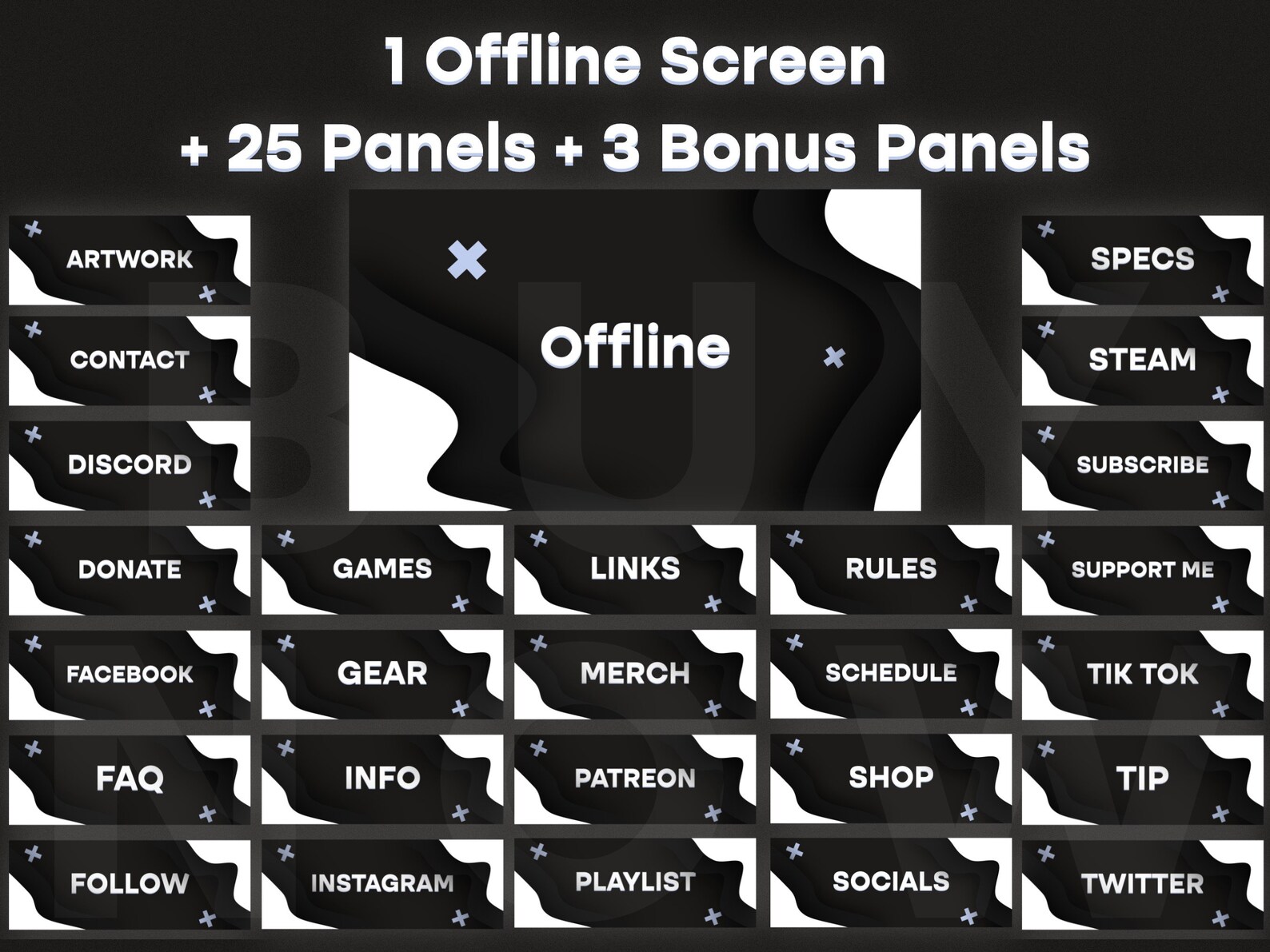 CLEAN & MINIMAL Stream Package Twitch Overlay Streaming and Gaming ...