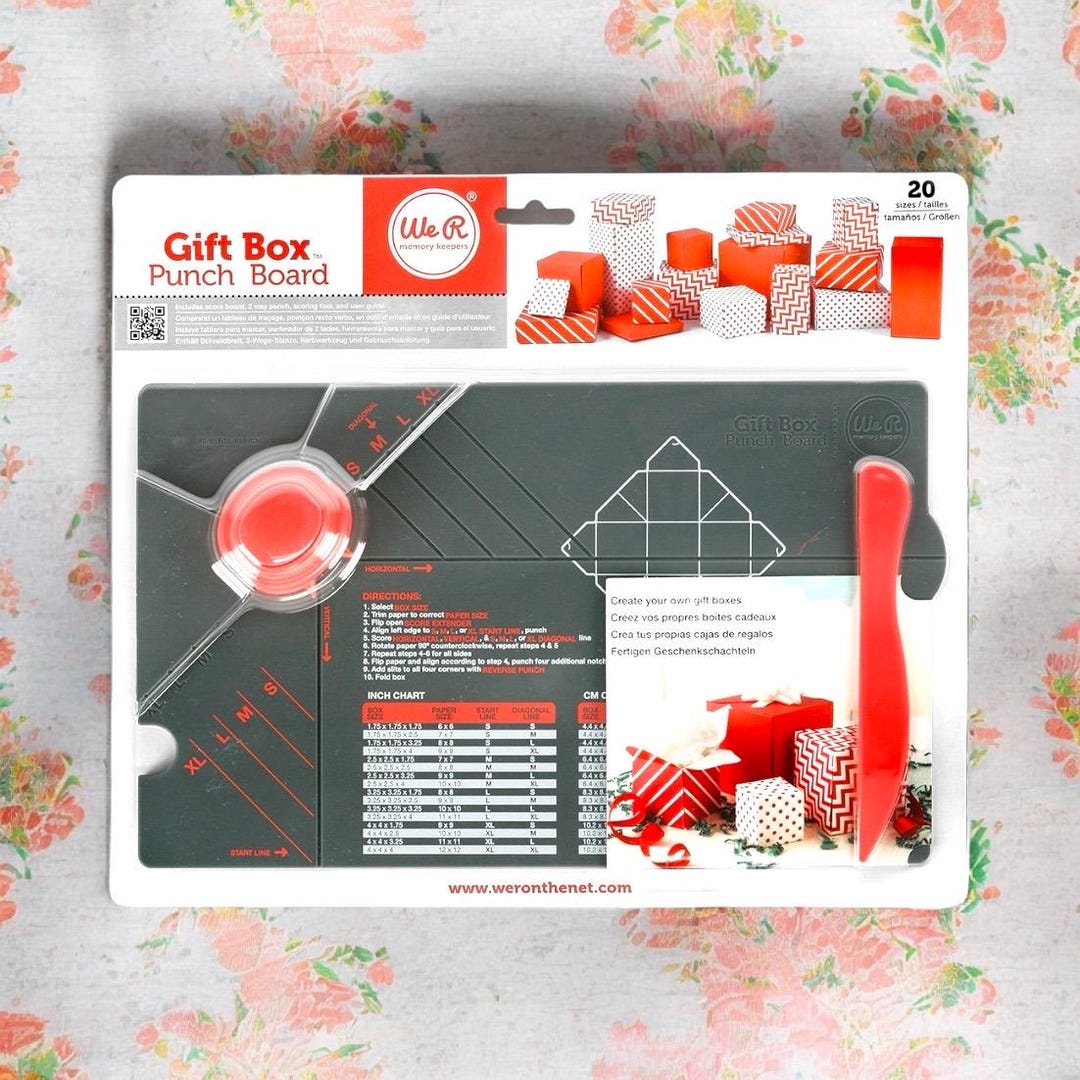 We R Memory Keepers Gift Box Punch Board Gift Boxes, Paper Craft ...