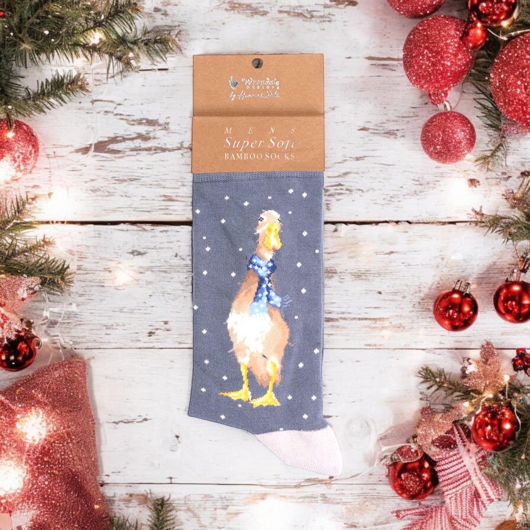 Wrendale duck Mens Socks British Design by Hannah Dale, Duck Wearing ...