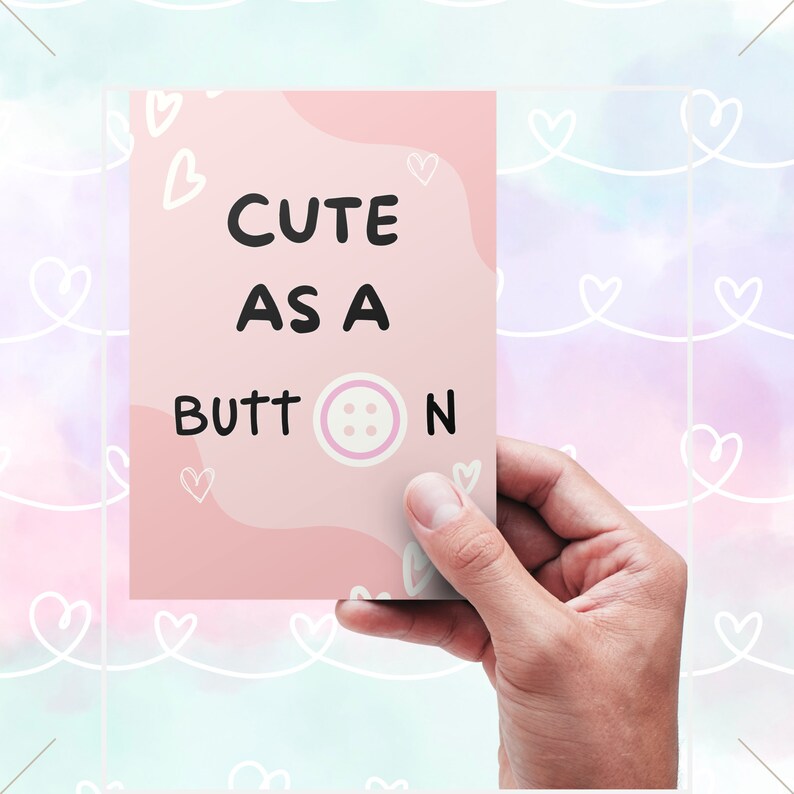 Cute Valentines Day Card, Digital Valentines Card, Printable Valentines ...