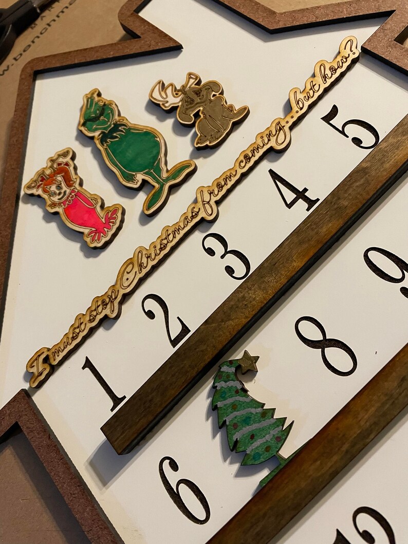 Grinch Christmas Countdown ~ Grinch Advent Calendar ~ Grinch Christmas ...