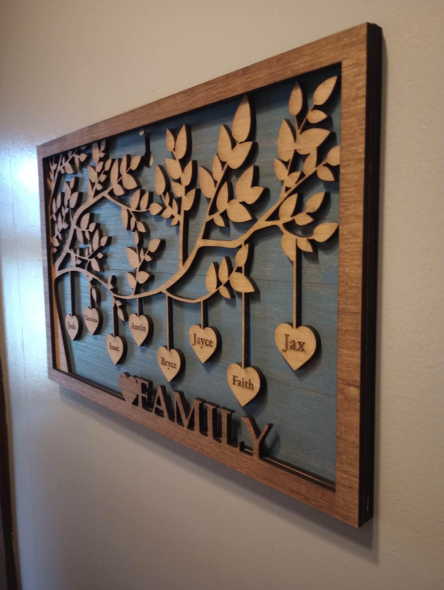 Family Tree Sign Custom Family Tree Family Tree With up to 11 Names ...