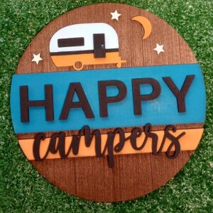 Happy Campers Sign ~ Happy Camper ~ Camping Decor ~ Camping Gift ...