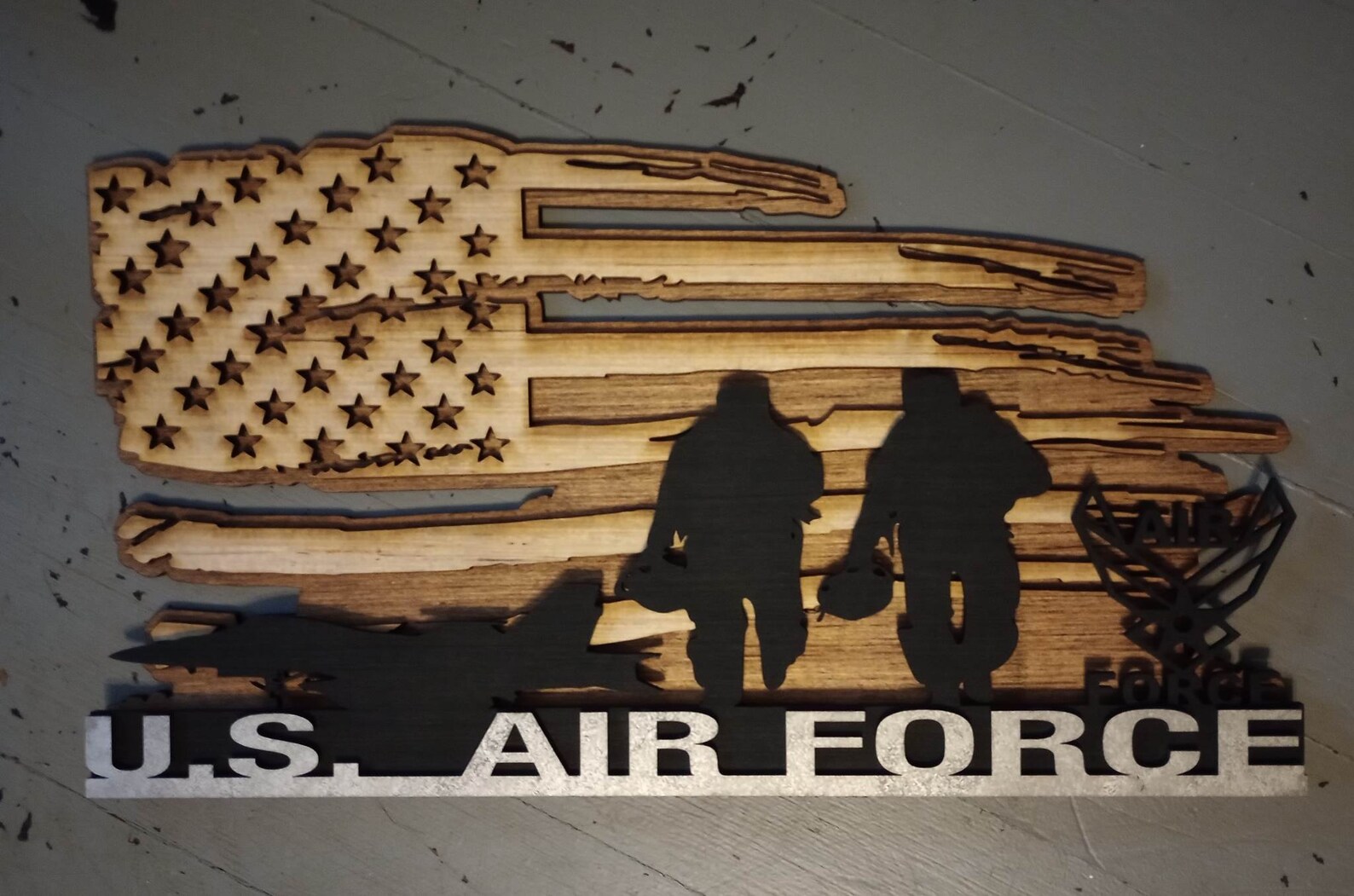 US Airforce Gift Airforce Decor Airforce Sign Airforce Sign Flag and ...