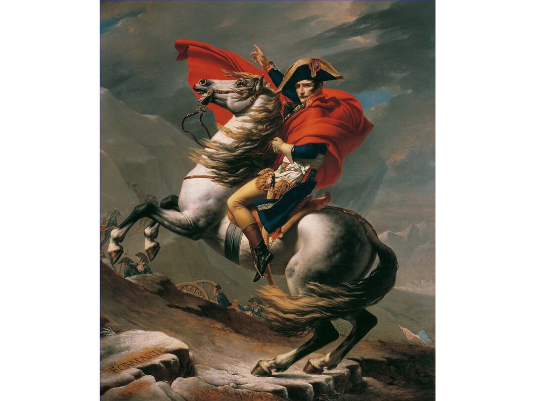 Napoleon Bonaparte Calm on a Fiery Steed Crossing Alps 9 Hand - Etsy