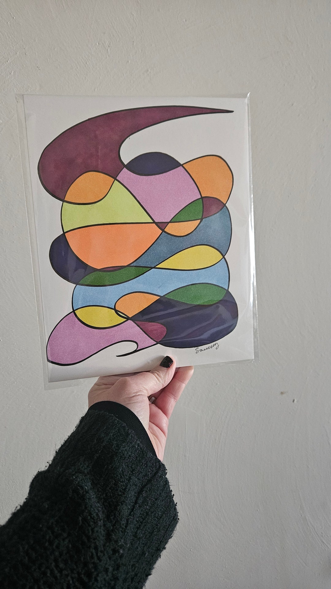 Wandering Lines, Drawing With Color - Etsy