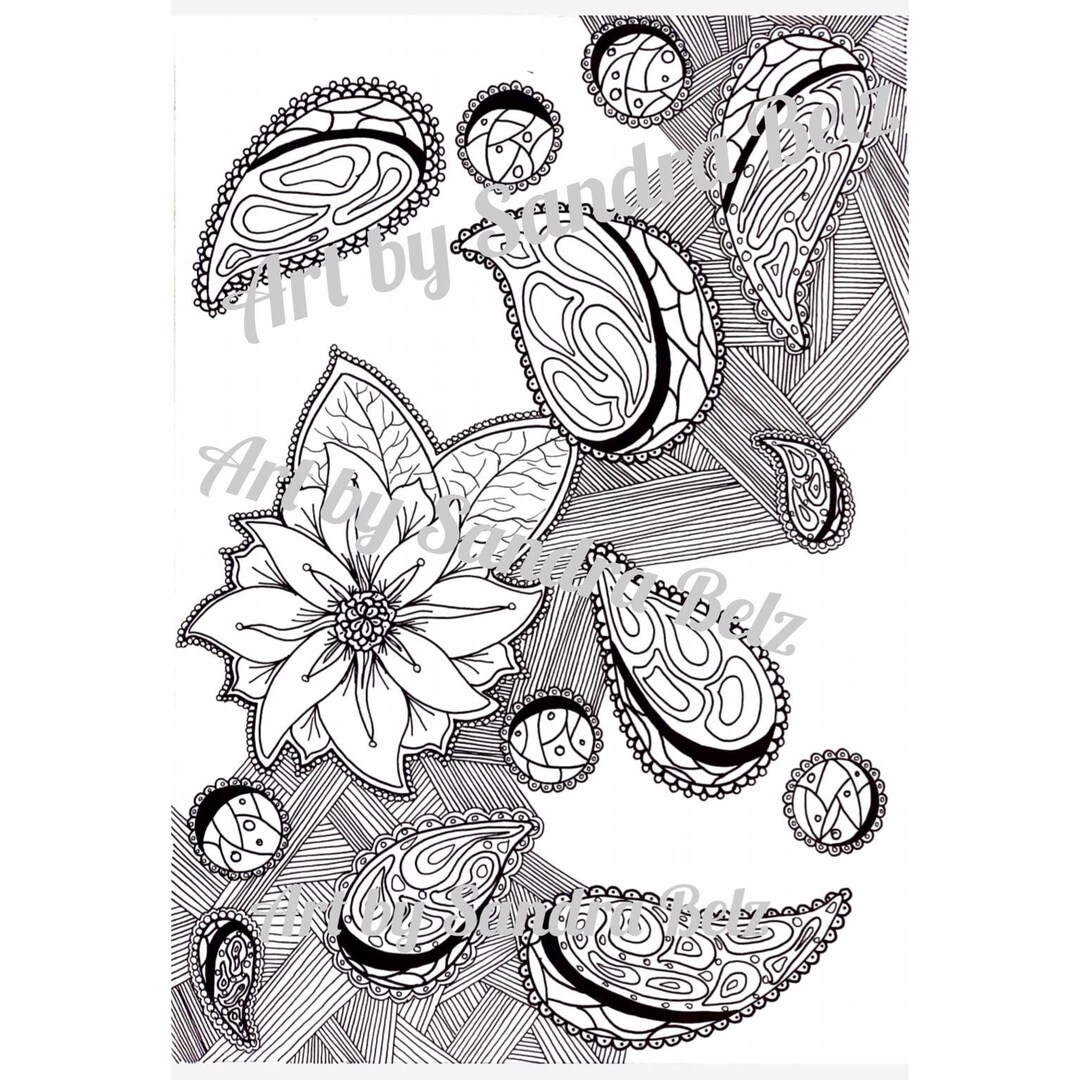 Line Drawing Coloring Page No 2, Digital Download - Etsy