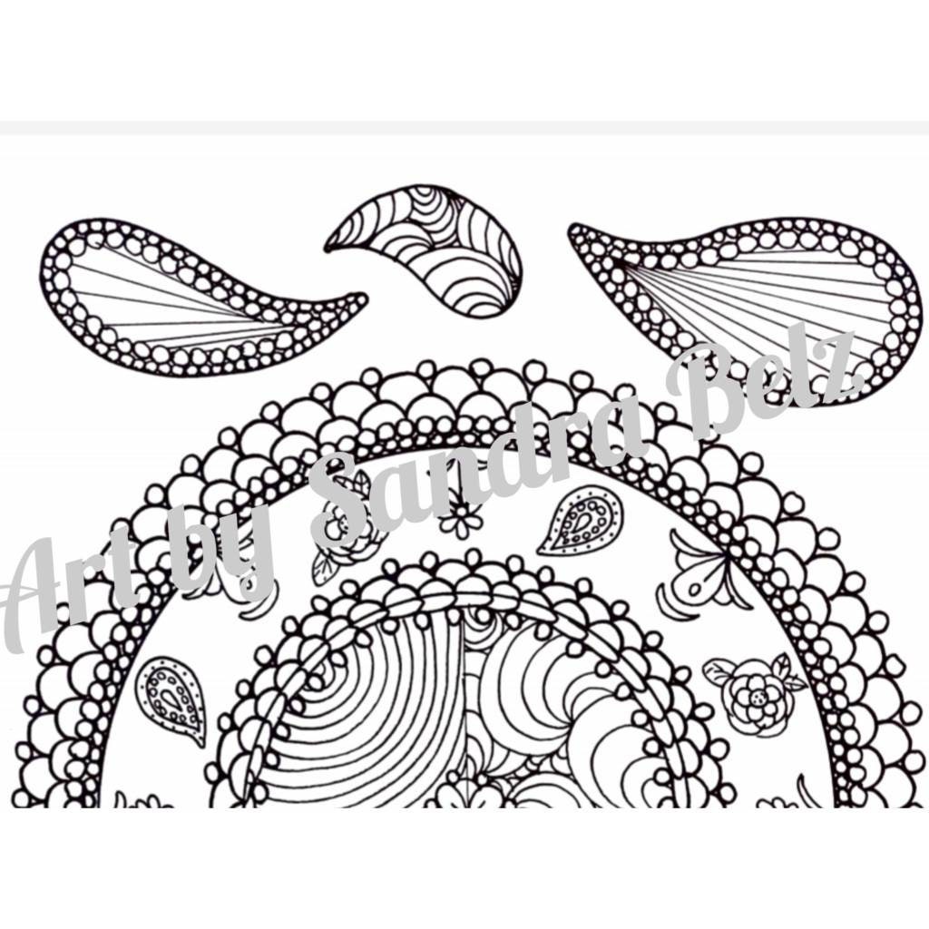 Mandala Coloring Page No. 7, Digital Download - Etsy