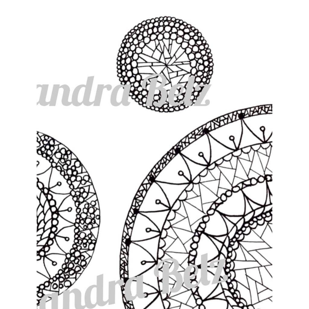 Mandala Coloring Page No. 6, Digital Download - Etsy