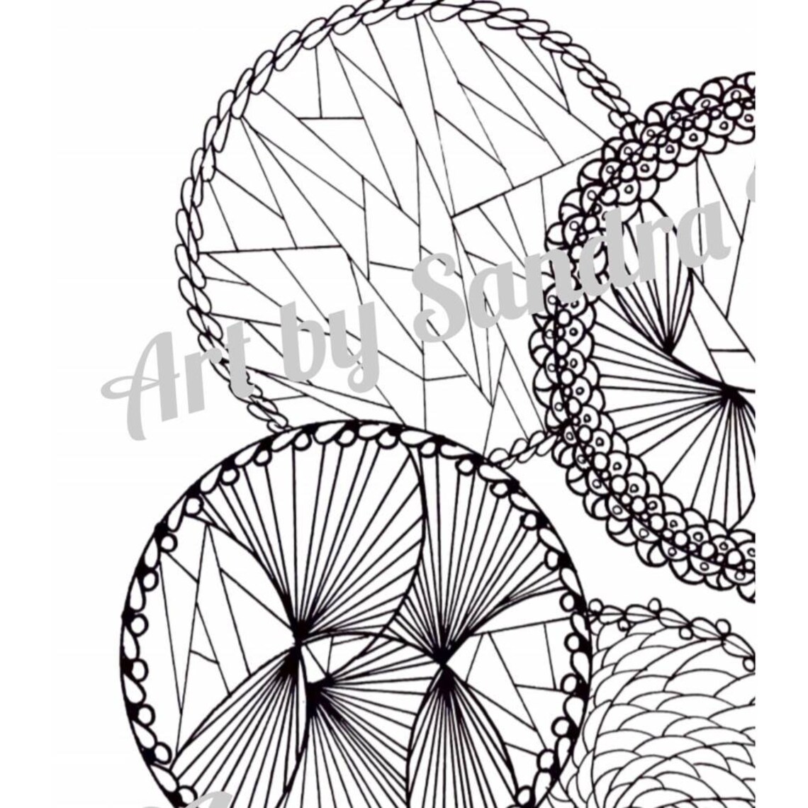 Mandala Coloring Page No. 8, Digital Download - Etsy